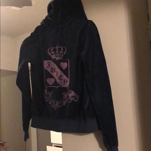 Juicy Couture | Jackets & Coats | Juicy Couture Velour Navy Tracksuit ...